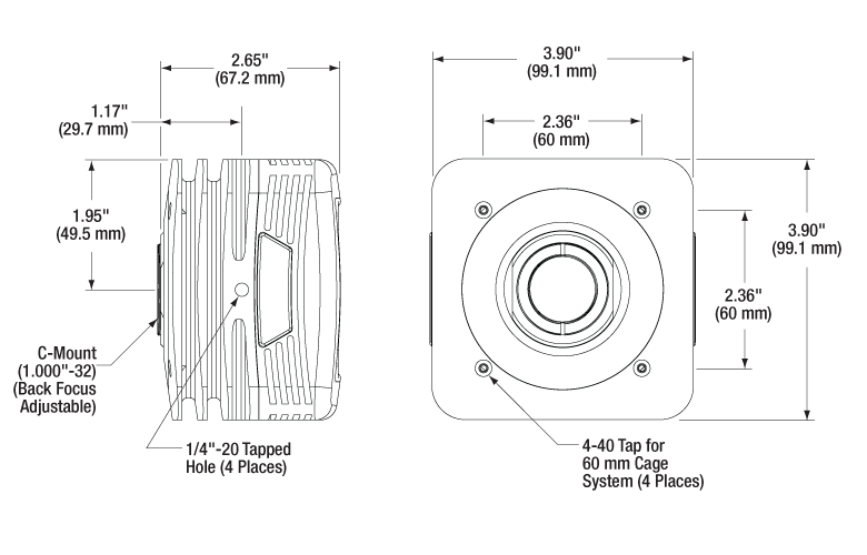1.6 MP CMOS Compact Scientific Cameras