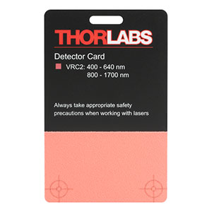 Thorlabs - VRC2 VIS/IR Detector Card, 400 - 640 nm, 800 - 1700 nm